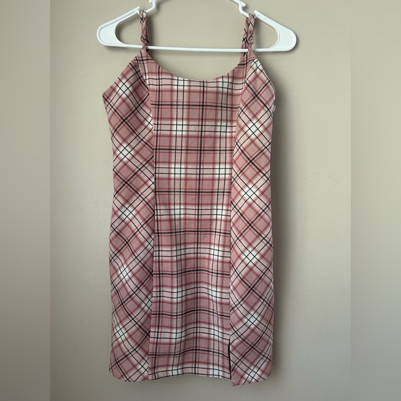Forever 21 | Dresses | Y2k Forever 2 Preppy Pink Plaid Mini Dress Size ...